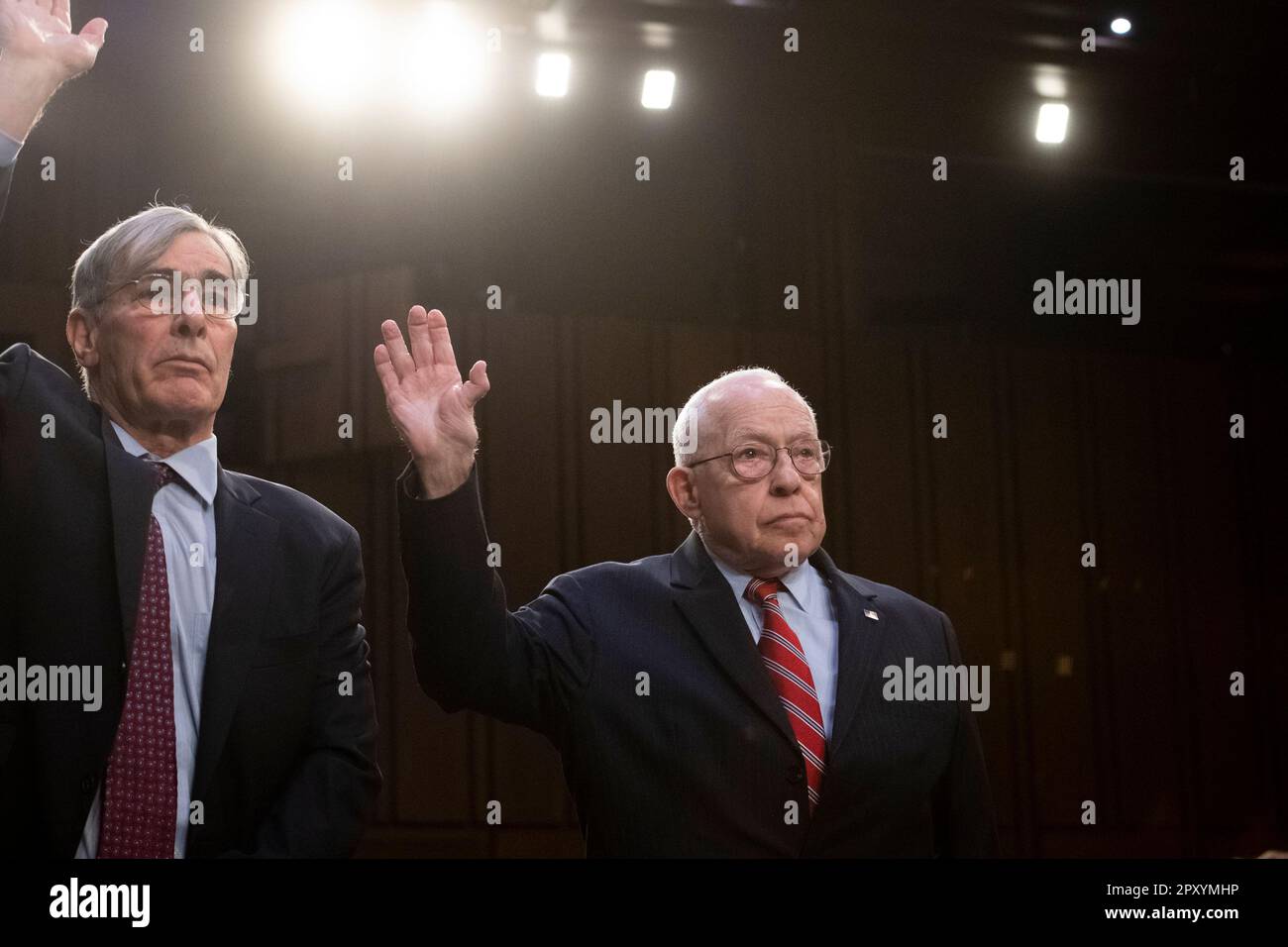 Jeremy Fogel, à gauche, directeur exécutif, Berkeley Judicial Institute ...