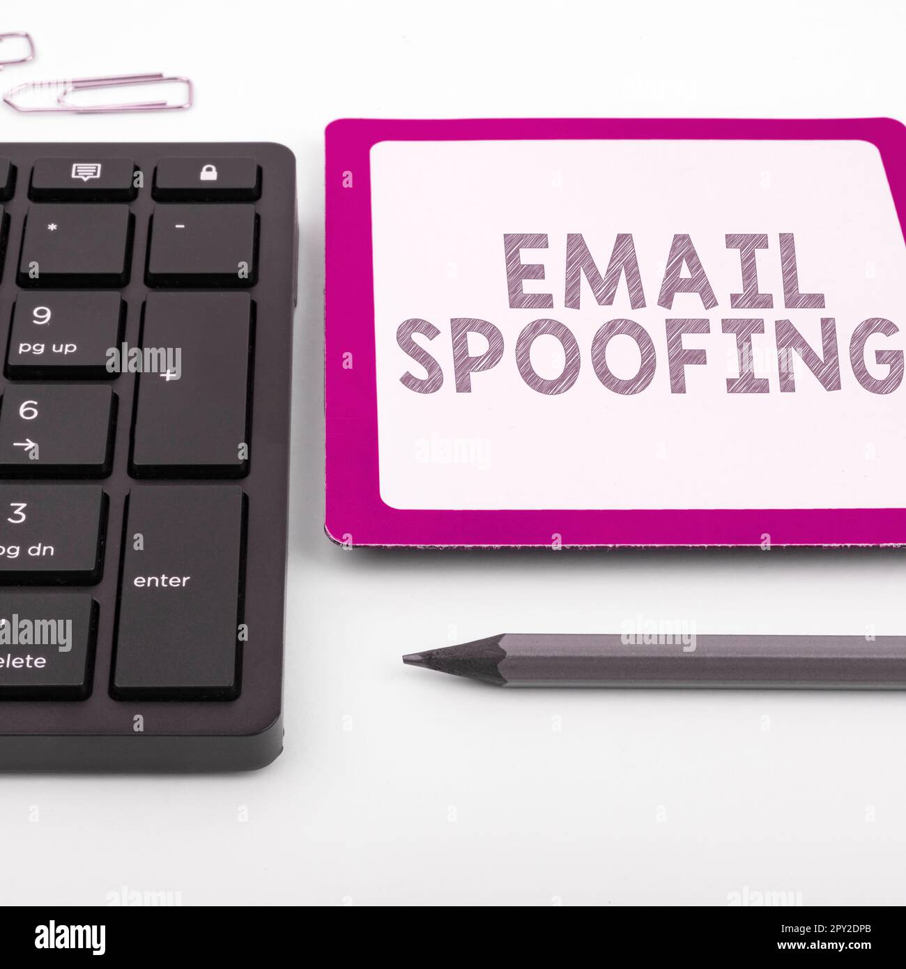 Écriture affichage de texte Email Spoofing, Word pour sécuriser l'accès ...