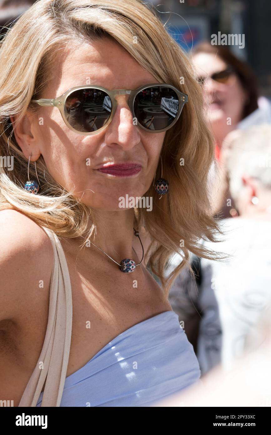 Yolanda Diaz Perez, deuxième vice-premier ministre. Les gens ont ...