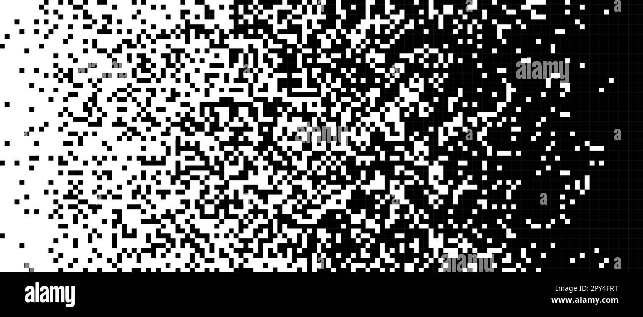 Matrice de pixels Banque d'images noir et blanc - Page 2 - Alamy