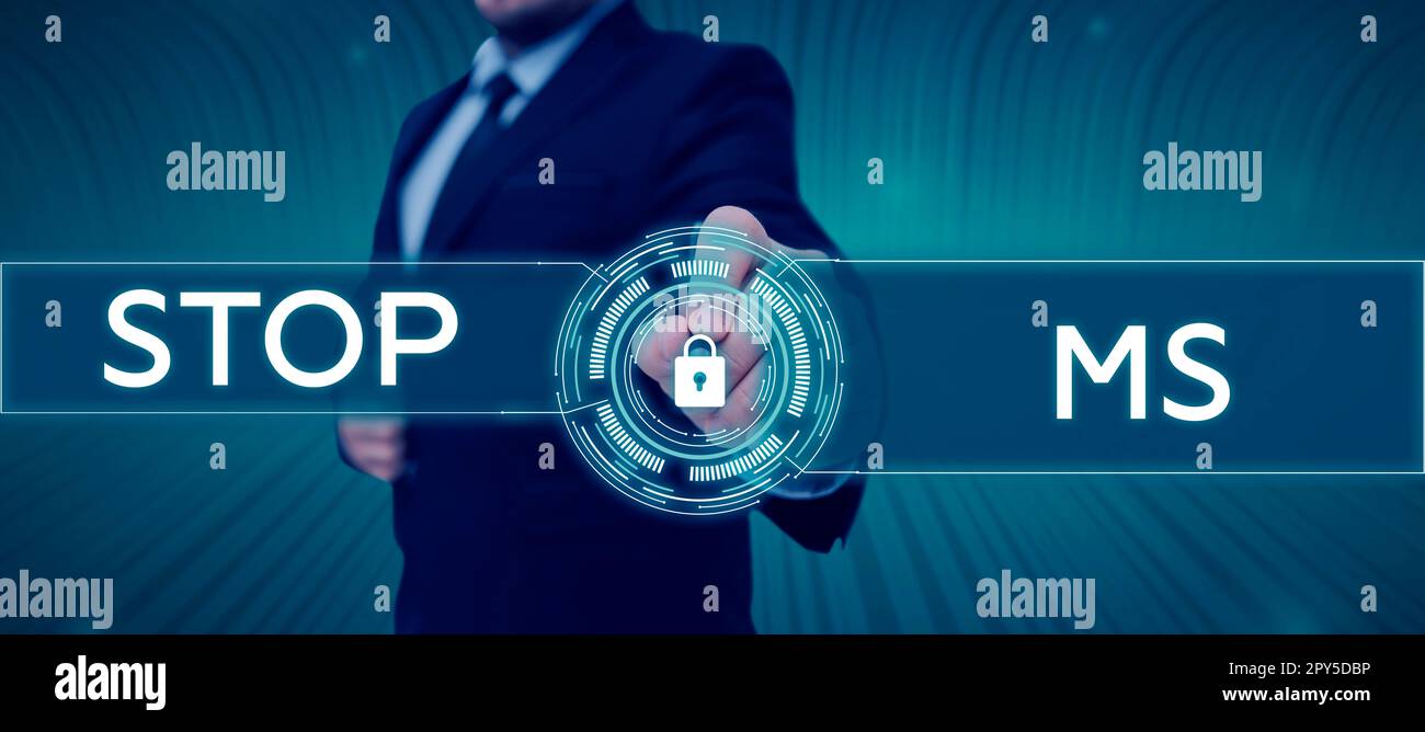 Texte d'écriture Arrêter le concept de Mme signification prévenir la ...