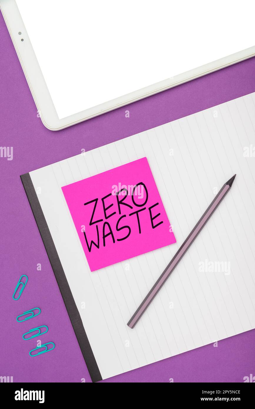 Texte d'écriture zéro déchet. La responsabilité industrielle du concept Internet comprend le ...