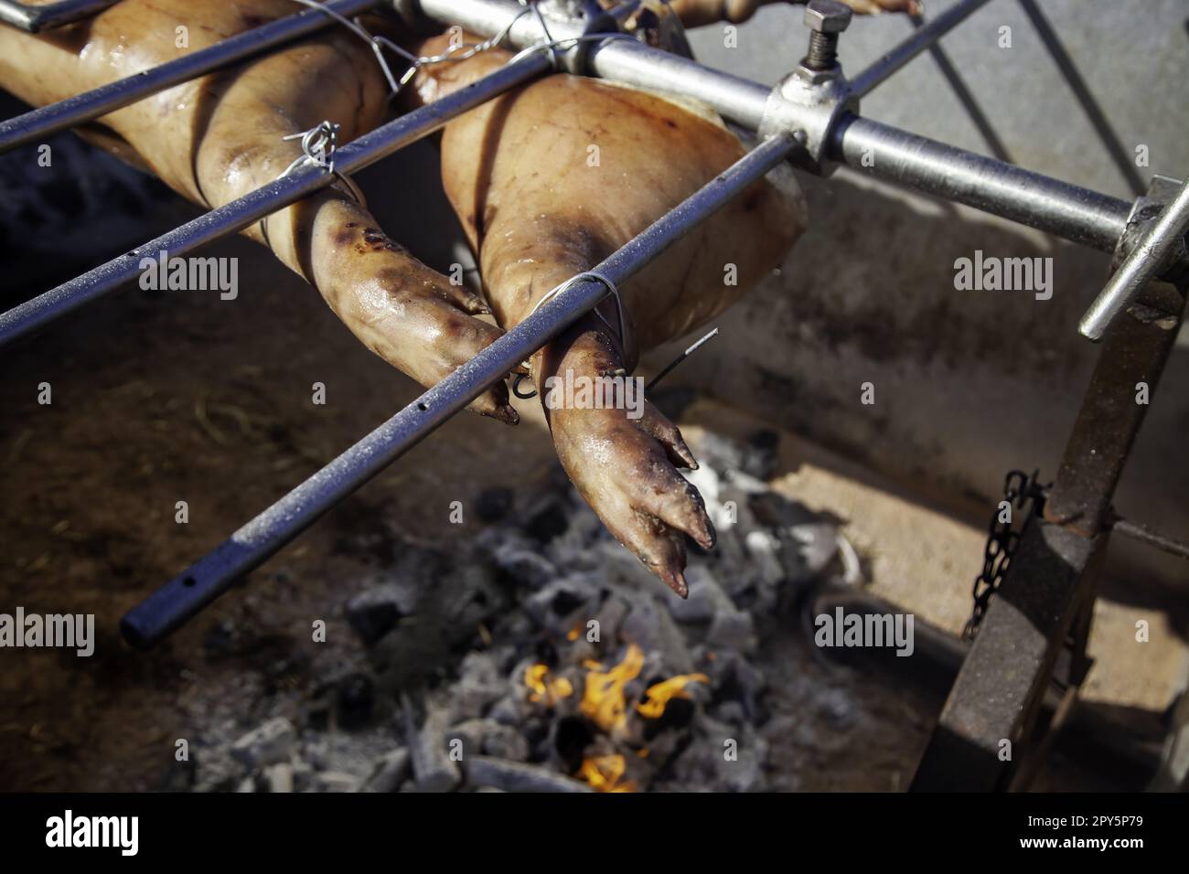 Cuisson du porc entier Banque de photographies et d’images à haute ...