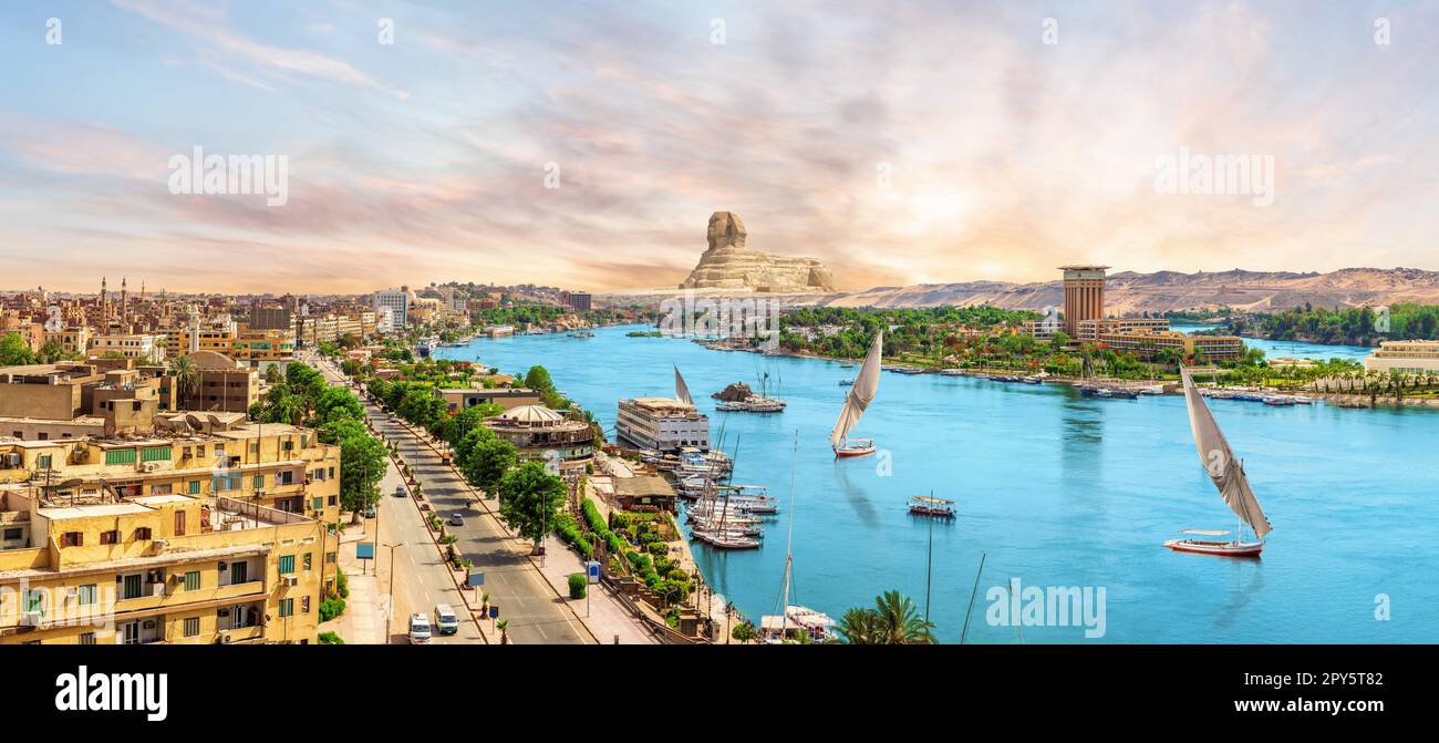 Croisière sur le nil assouan egypte Banque de photographies et d’images ...