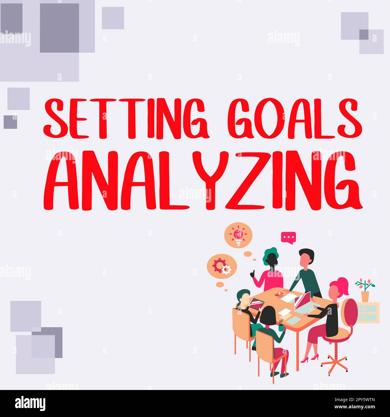 Inspiration montrant le signe Définition des objectifs analyse. Liste ...