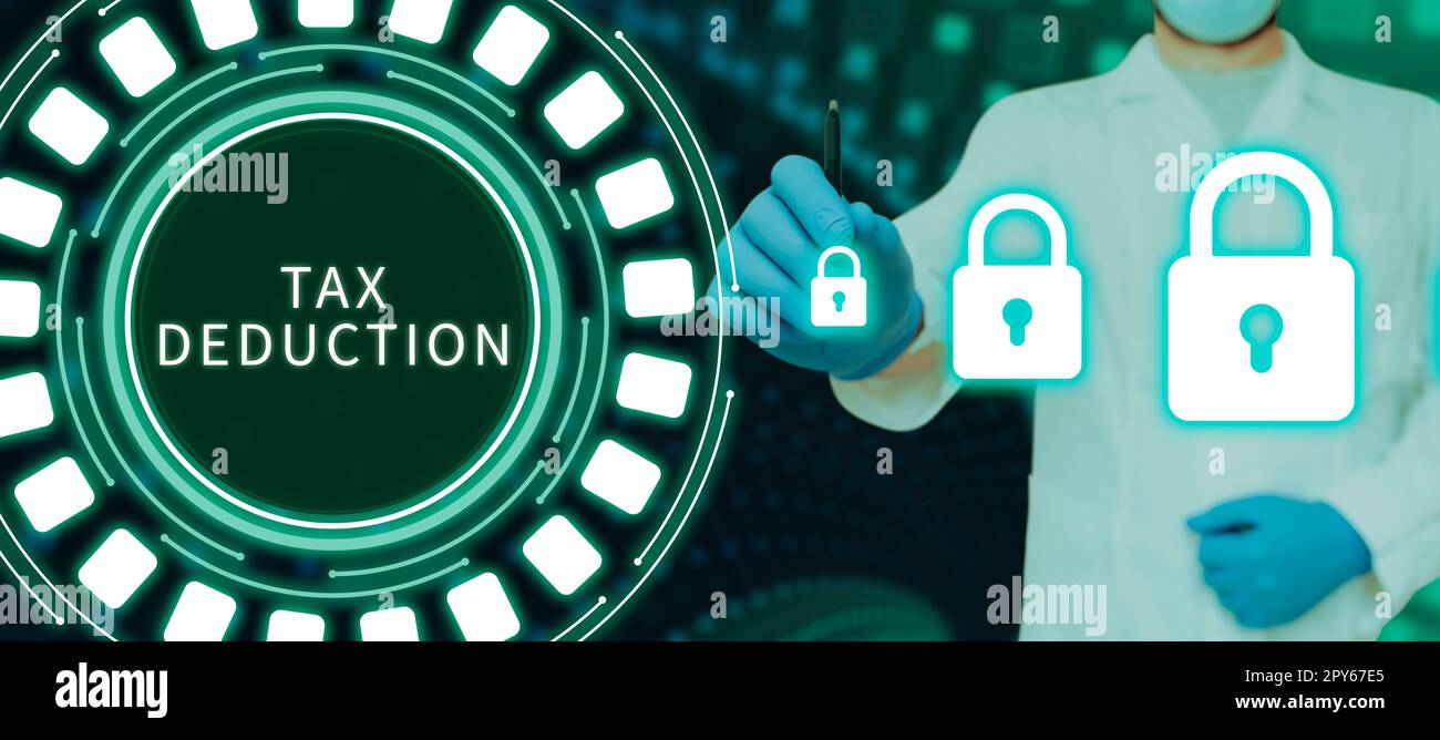 Texte d'écriture déduction fiscale. Montant de démonstration de l ...