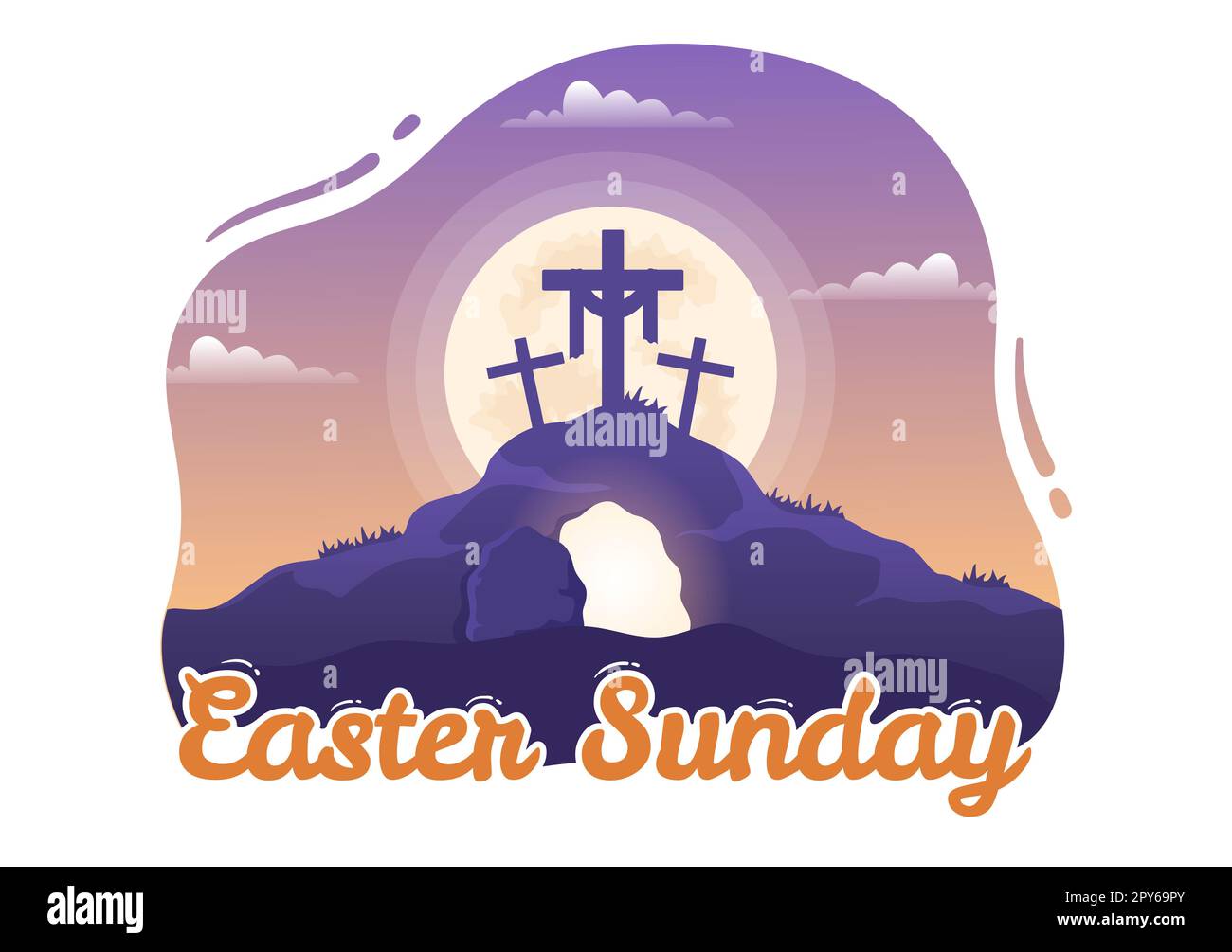 Joyeux dimanche de pâques Banque d'images détourées - Alamy