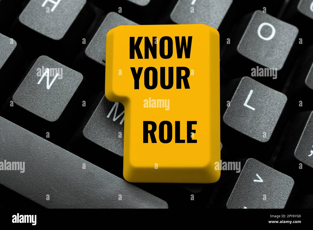 Affiche indiquant votre rôle. Mot pour être clair d'une responsabilité ...