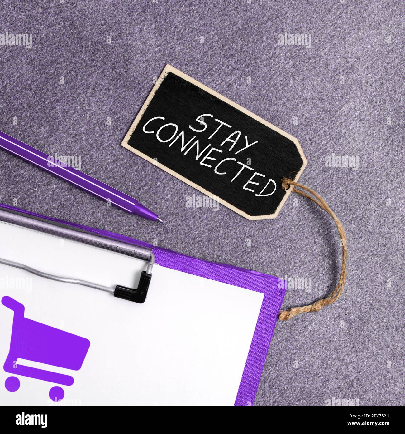 Écriture affichage du texte rester connecté, Word écrit sur pour ...