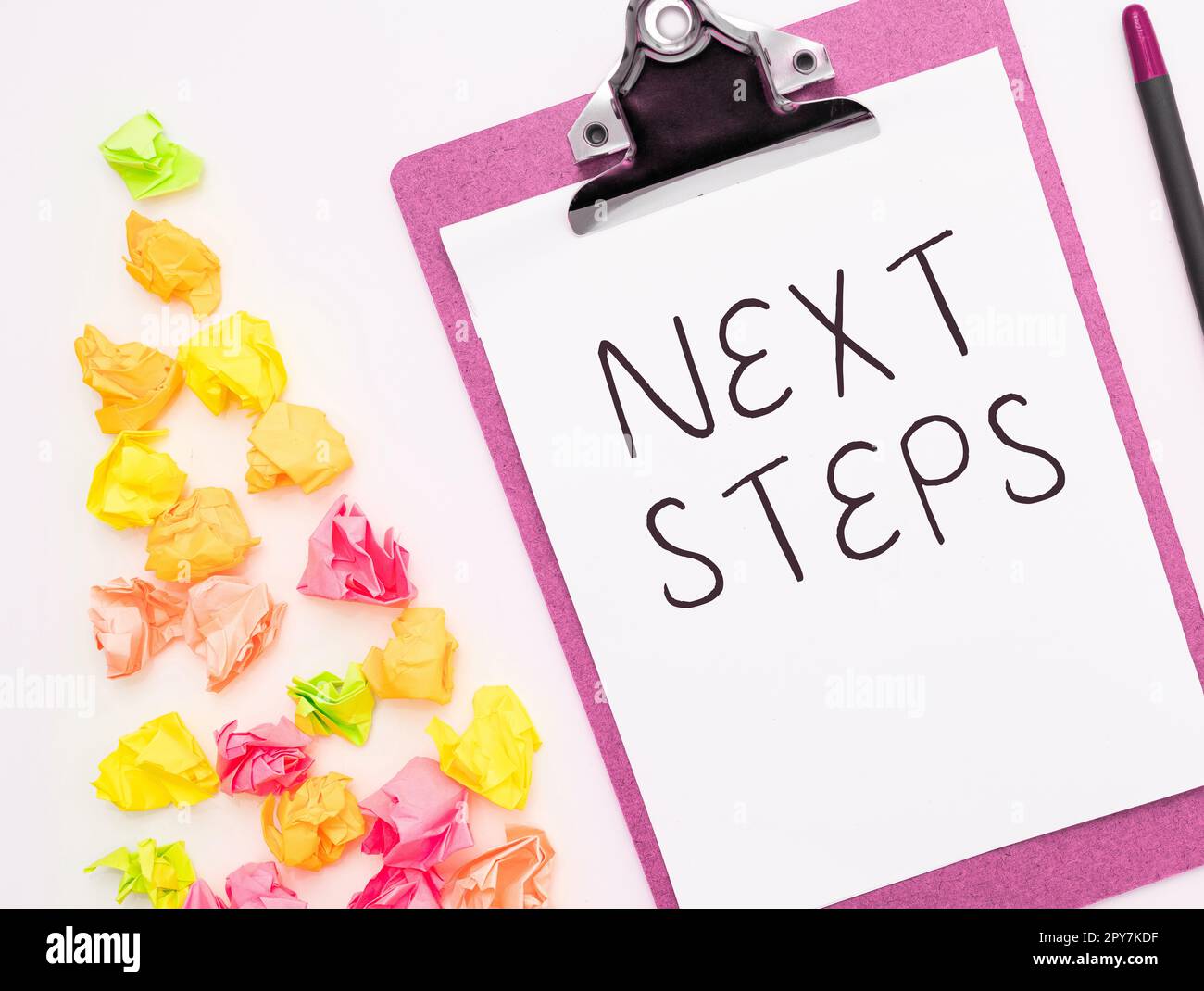 Affichage conceptuel étapes suivantes. Nombre d'idées commerciales du ...