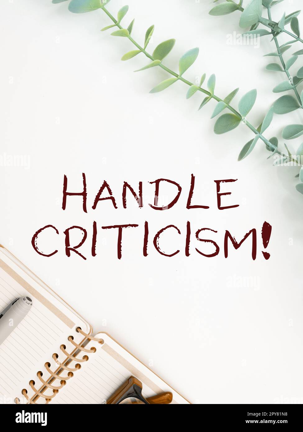 Présentation de la légende de texte traiter la critique, concept sens ...