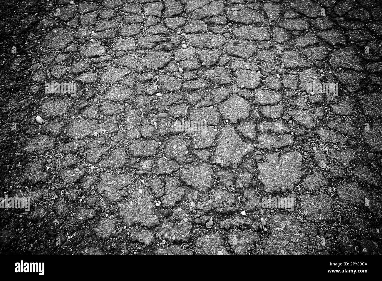 Fond ecran fissurer Banque d'images noir et blanc - Alamy
