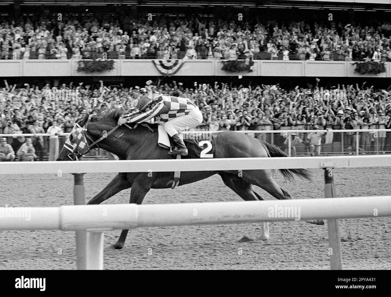 FILE - Jockey Ron Turcotte hangs on as Secretariat romps along the ...