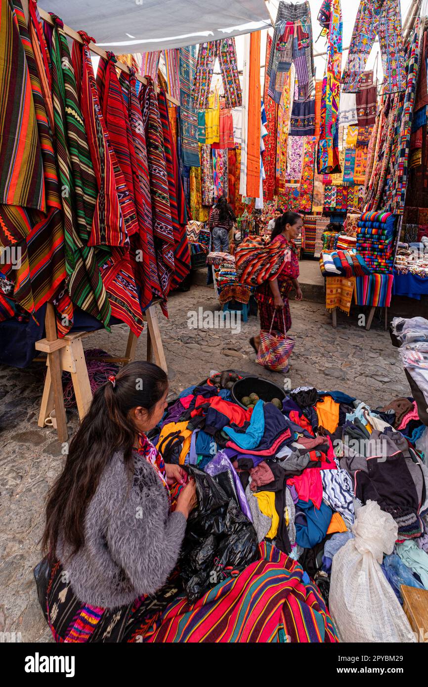 Chichicastenango Mercado Banque De Photographies Et Dimages à Haute Résolution Alamy