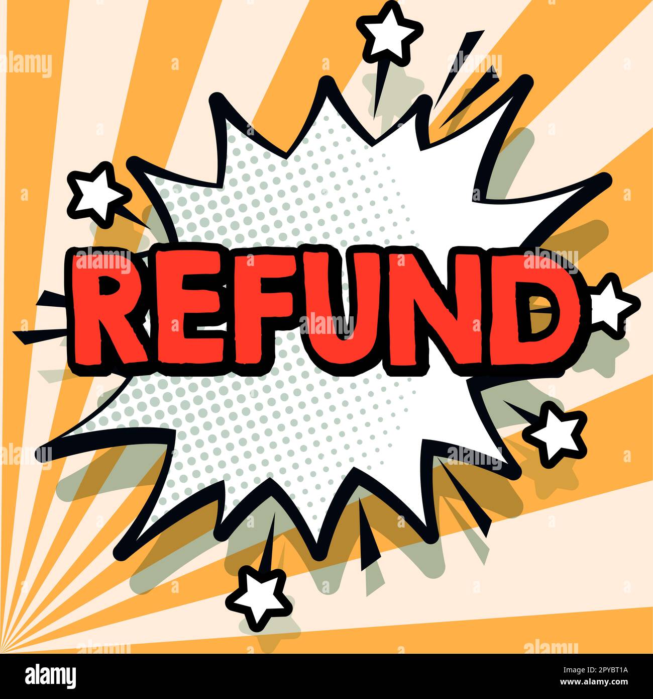 Titre conceptuel remboursement. Business IDEA rembourser l'argent ...