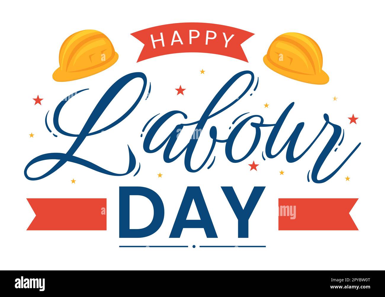 Bonne fête du travail le 1 mai Illustration avec différentes ...