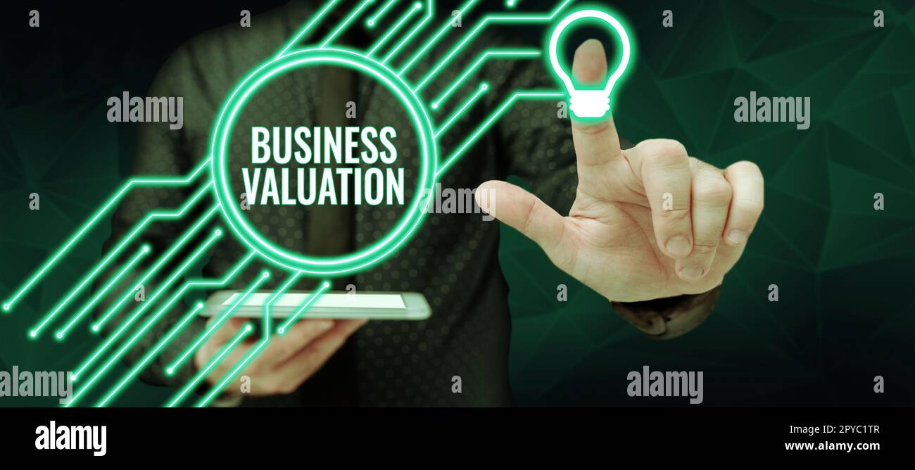 Affiche indiquant l'évaluation commerciale. Vitrine de l'entreprise ...