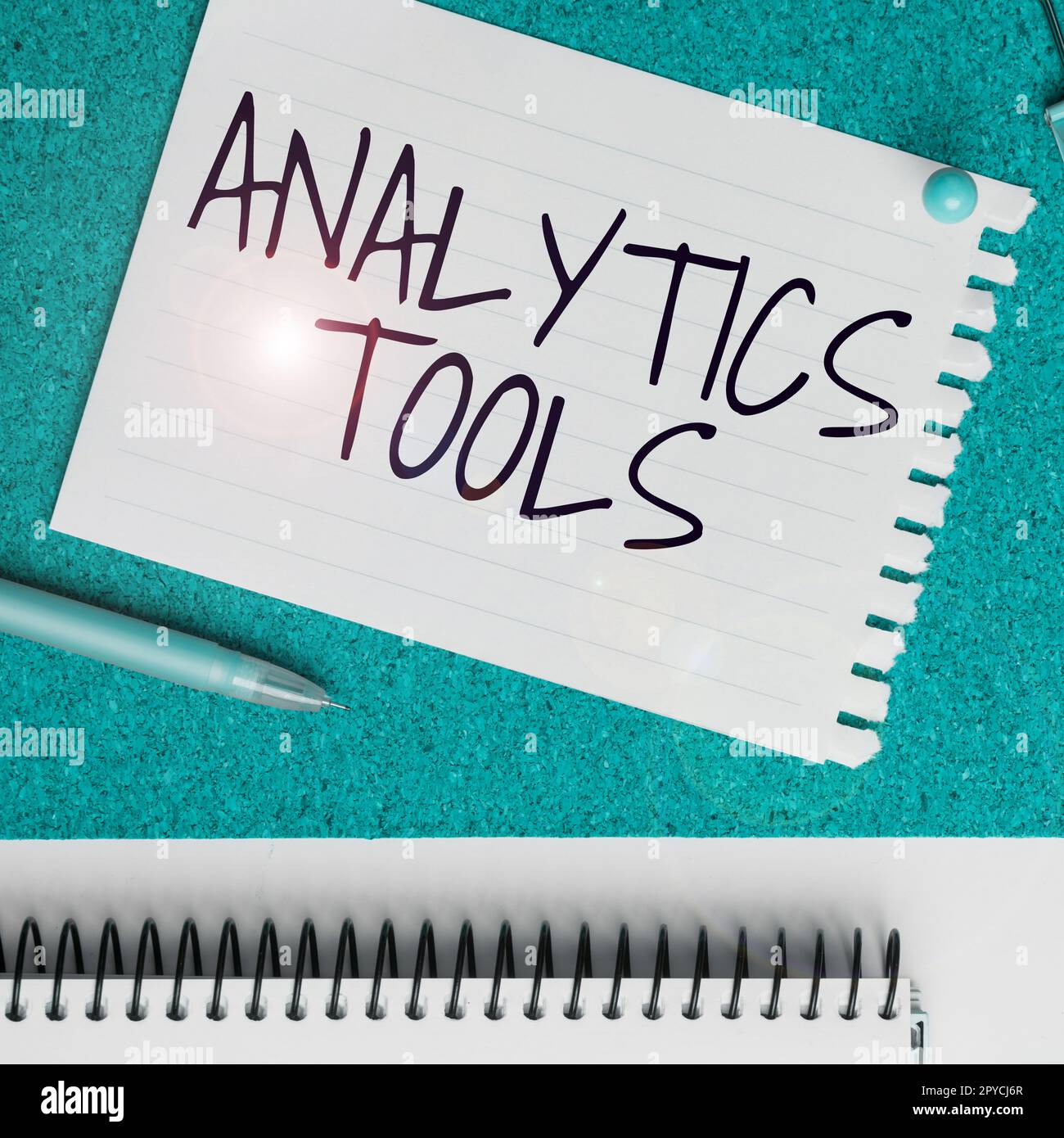 Affiche textuelle affichant les outils d'analyse. Présentation commerciale de logiciels d ...