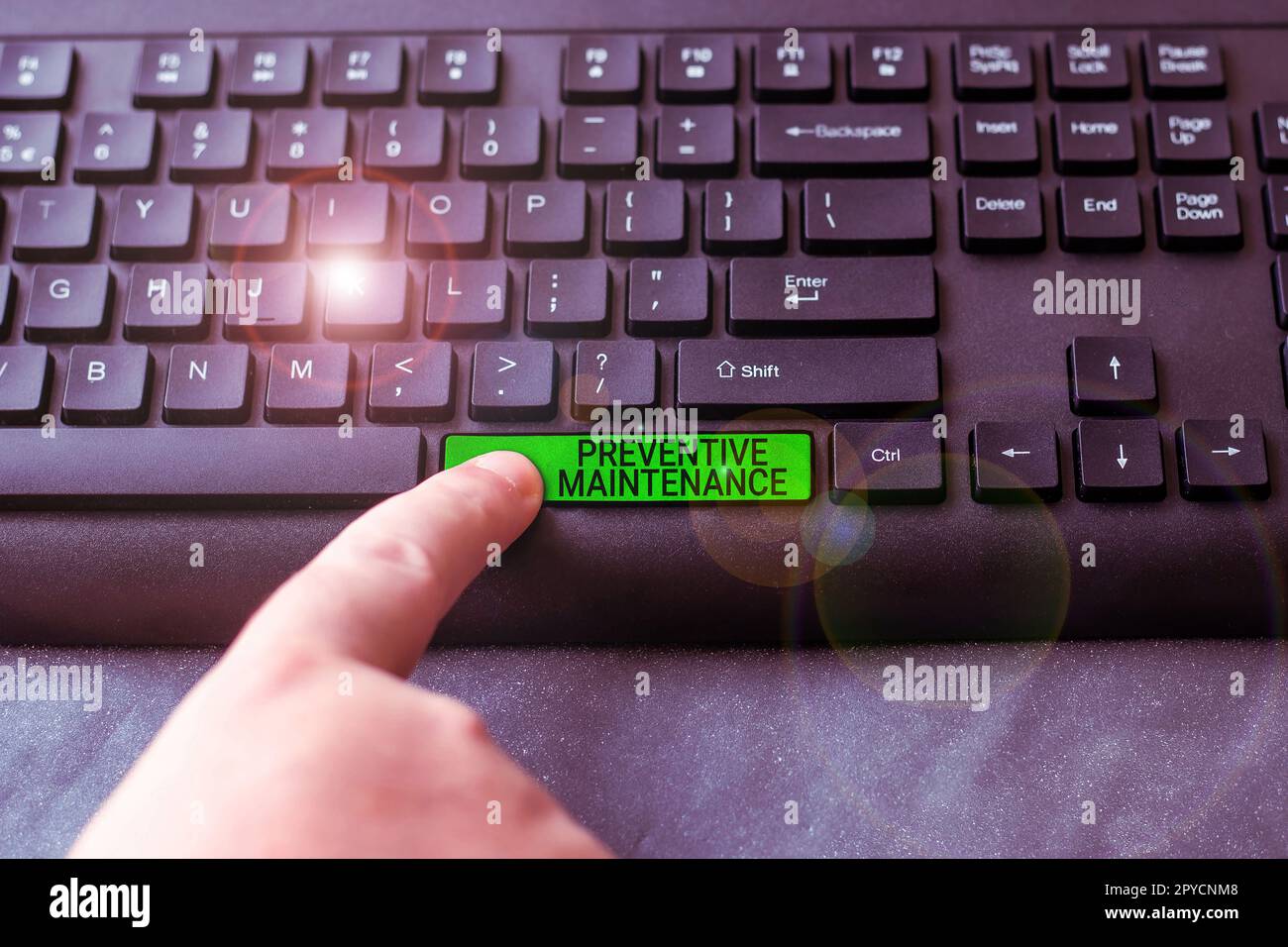 Panneau textuel indiquant l'entretien préventif. Mot pour éviter une ...