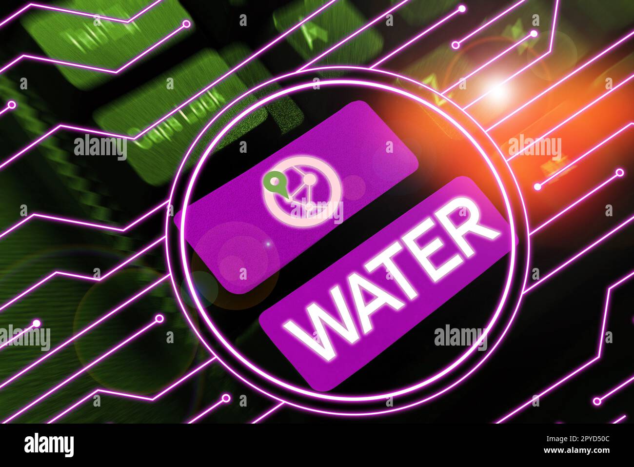 Légende du texte Présentation eau, Internet concept incolore ...