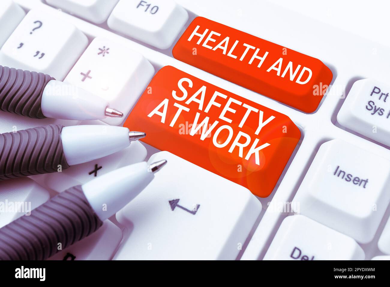 Légende conceptuelle Santé et sécurité au travail. Mot pour les ...