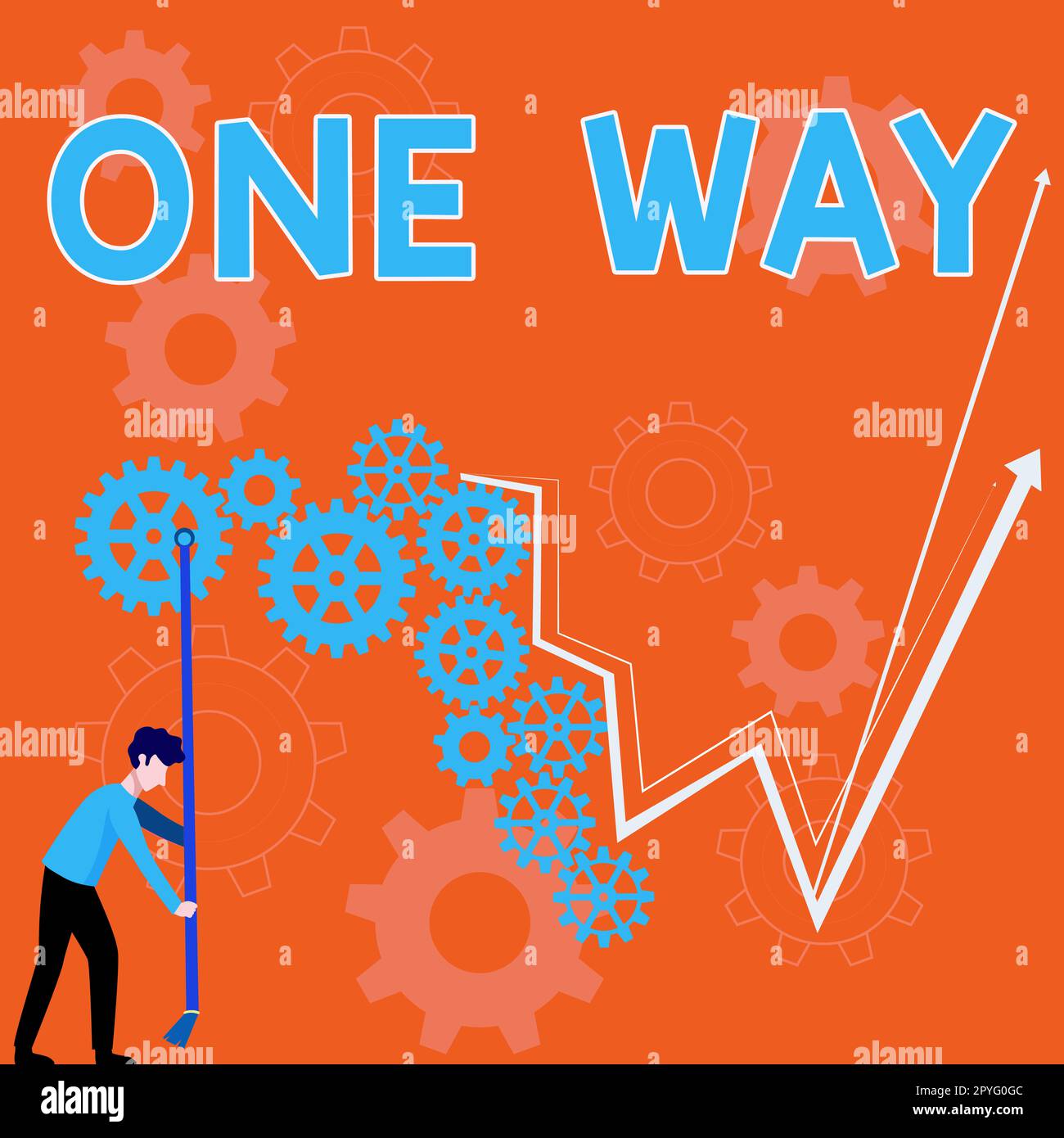 Écriture affichage du texte dans un sens. Mot pour la direction ...