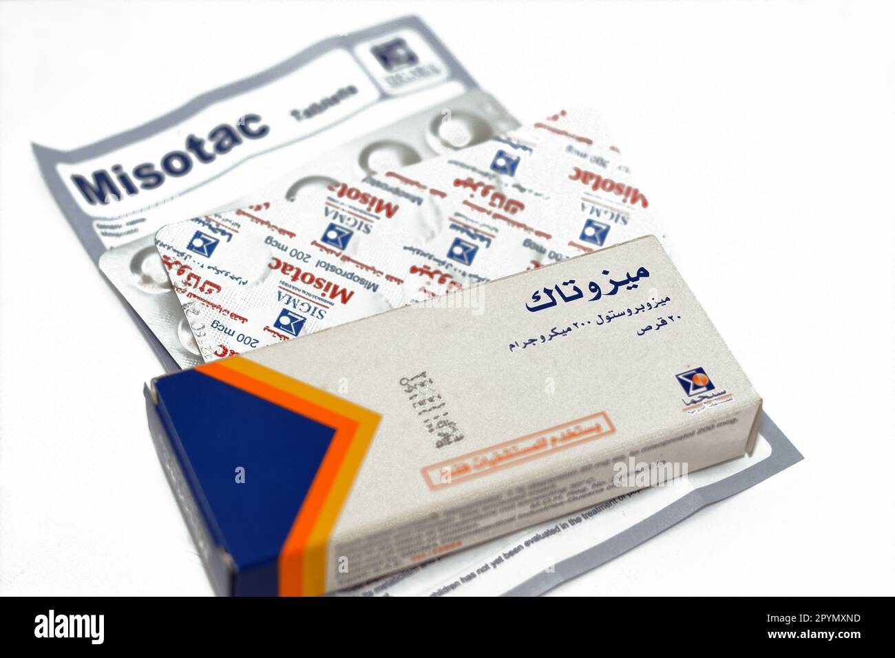 Le Caire, Egypte, 3 mai 2023: Misotac 200 mcg comprimés par Sigma pour ...