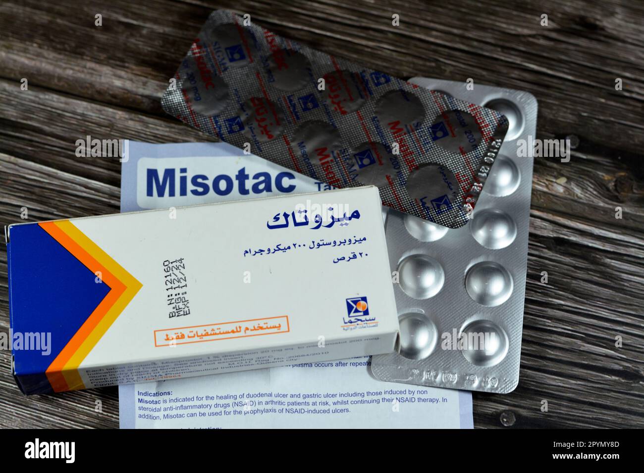 Le Caire, Egypte, 3 mai 2023: Misotac 200 mcg comprimés par Sigma pour ...