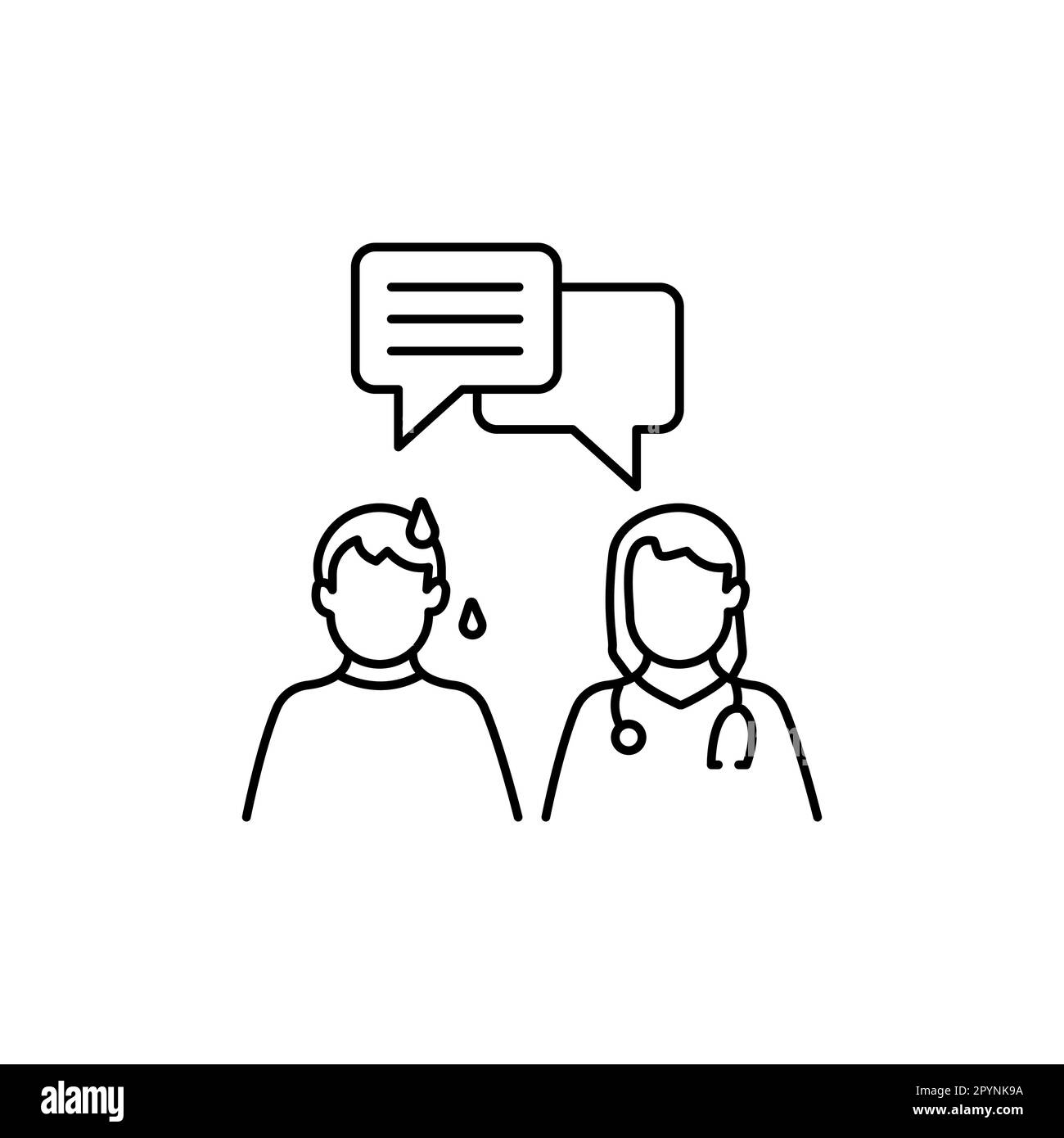 Expliquer parler Banque d'images vectorielles - Alamy