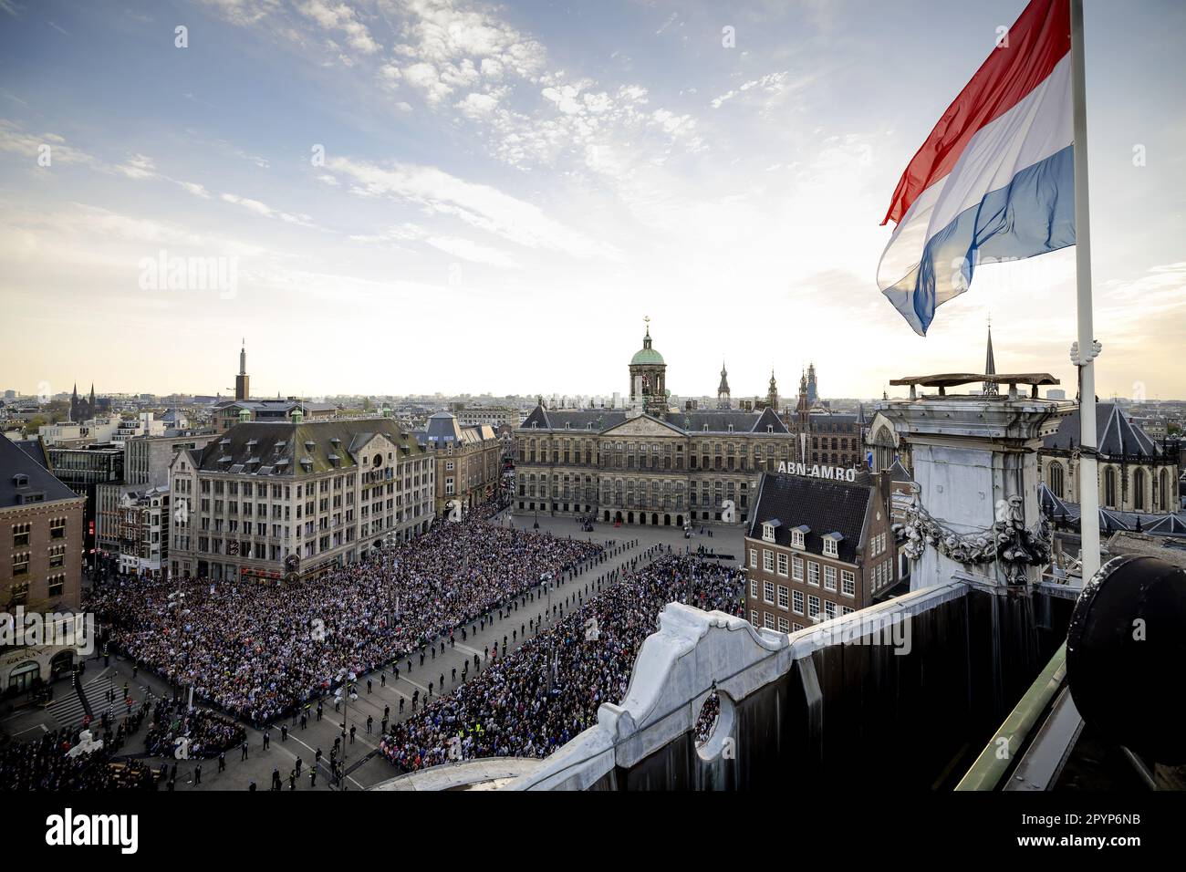 AMSTERDAM - vue d'ensemble du barrage pendant le jour national du ...