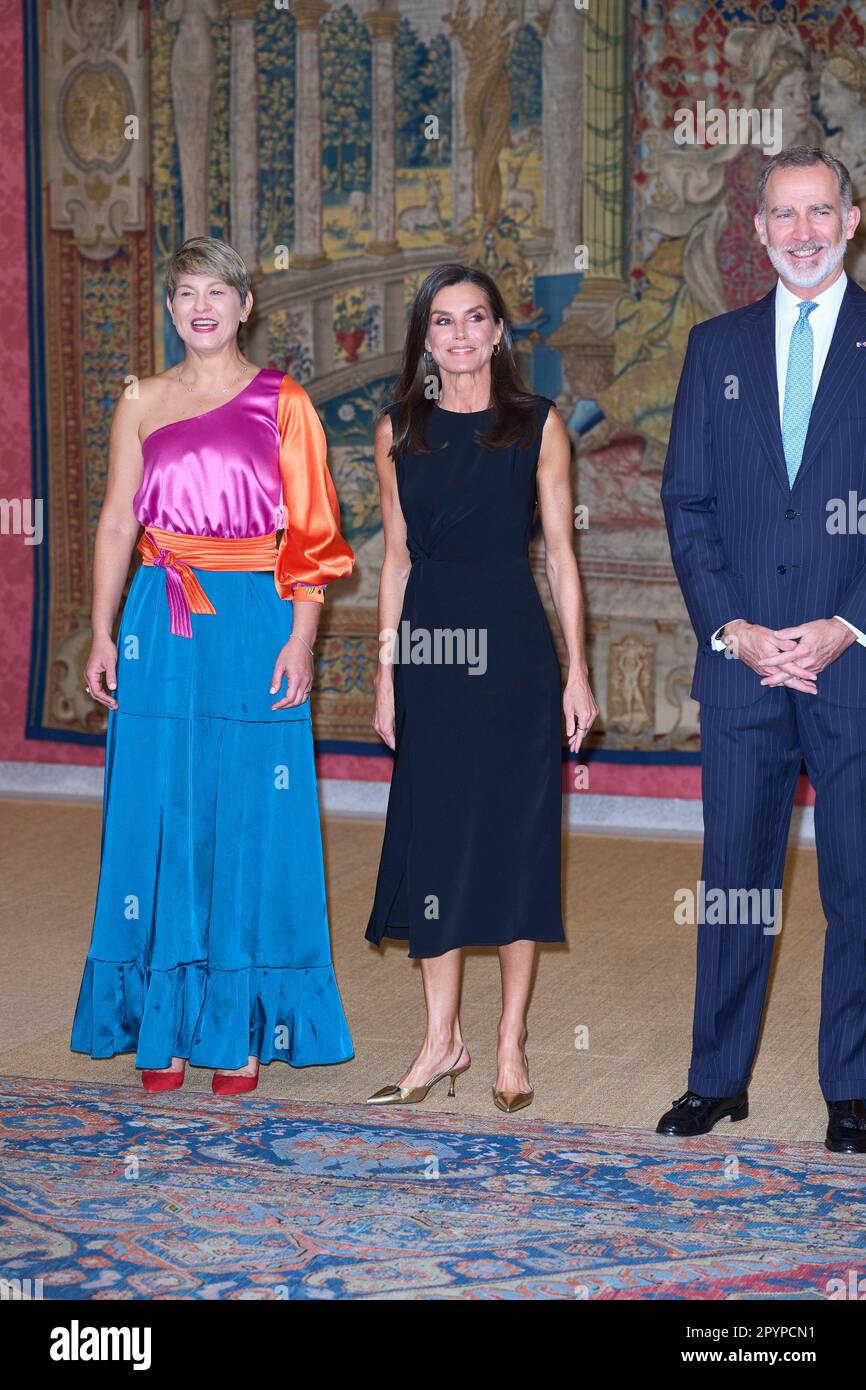 Madrid. Espagne. 20230504, roi Felipe VI d'Espagne, Reine Letizia d ...