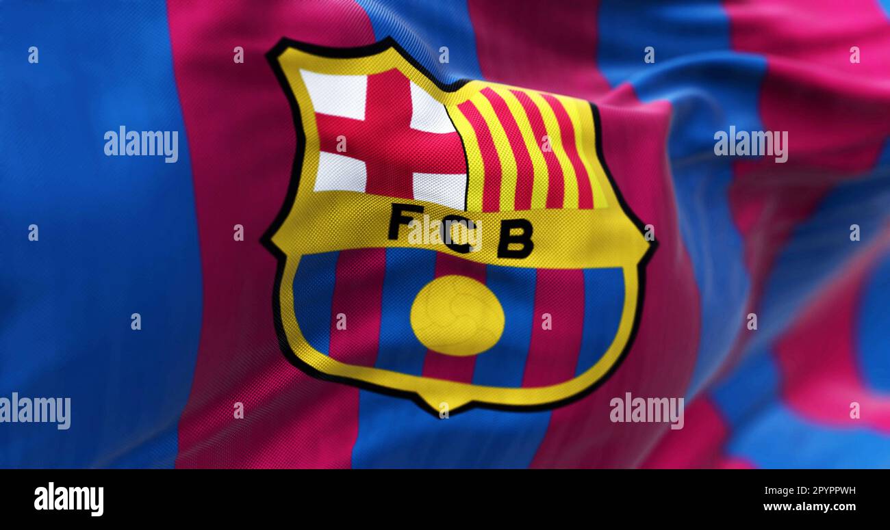 Drapeau bleu de barcelone Banque de photographies et d’images à haute ...