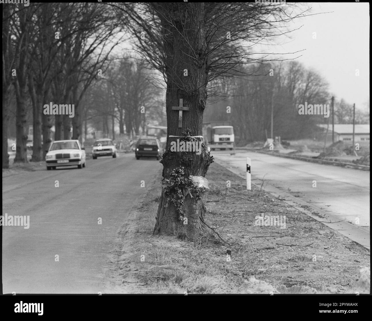Signe de deuil Banque d'images noir et blanc - Alamy