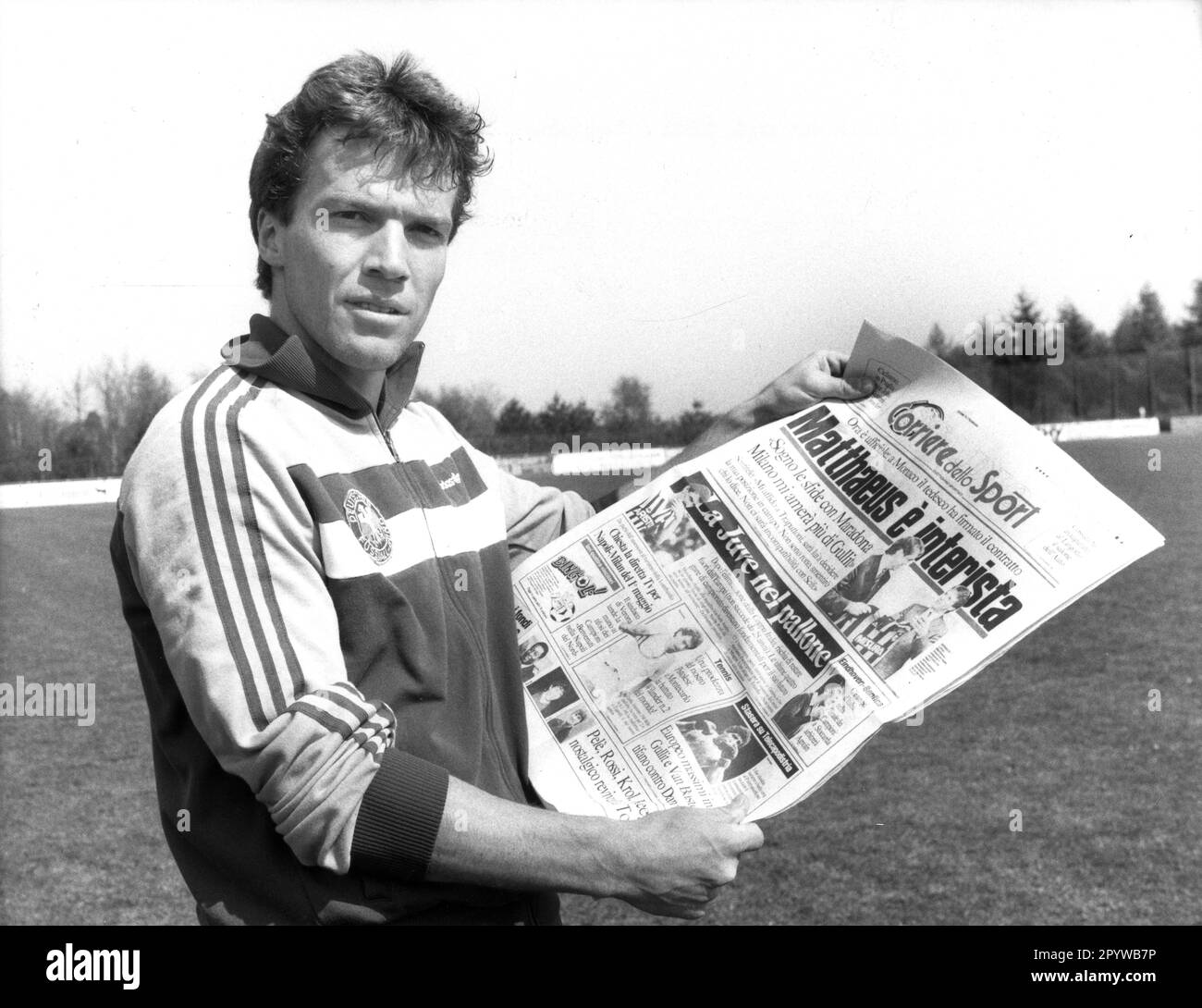 Lothar matthaus inter Banque d'images noir et blanc - Alamy