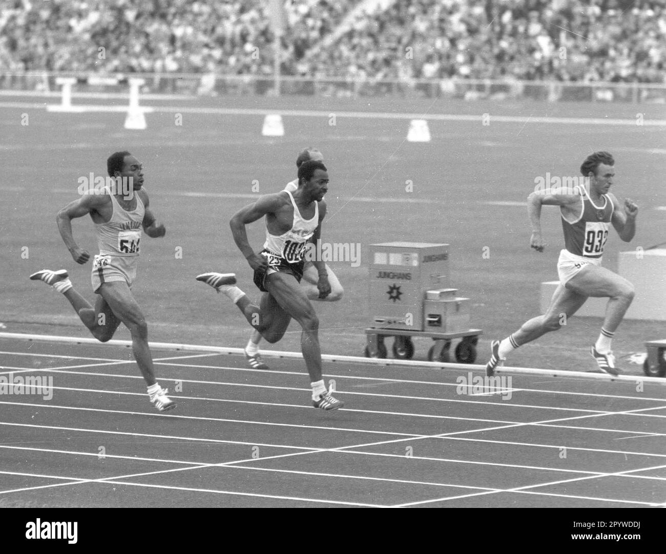 Olympiastadion final Banque d'images noir et blanc - Alamy