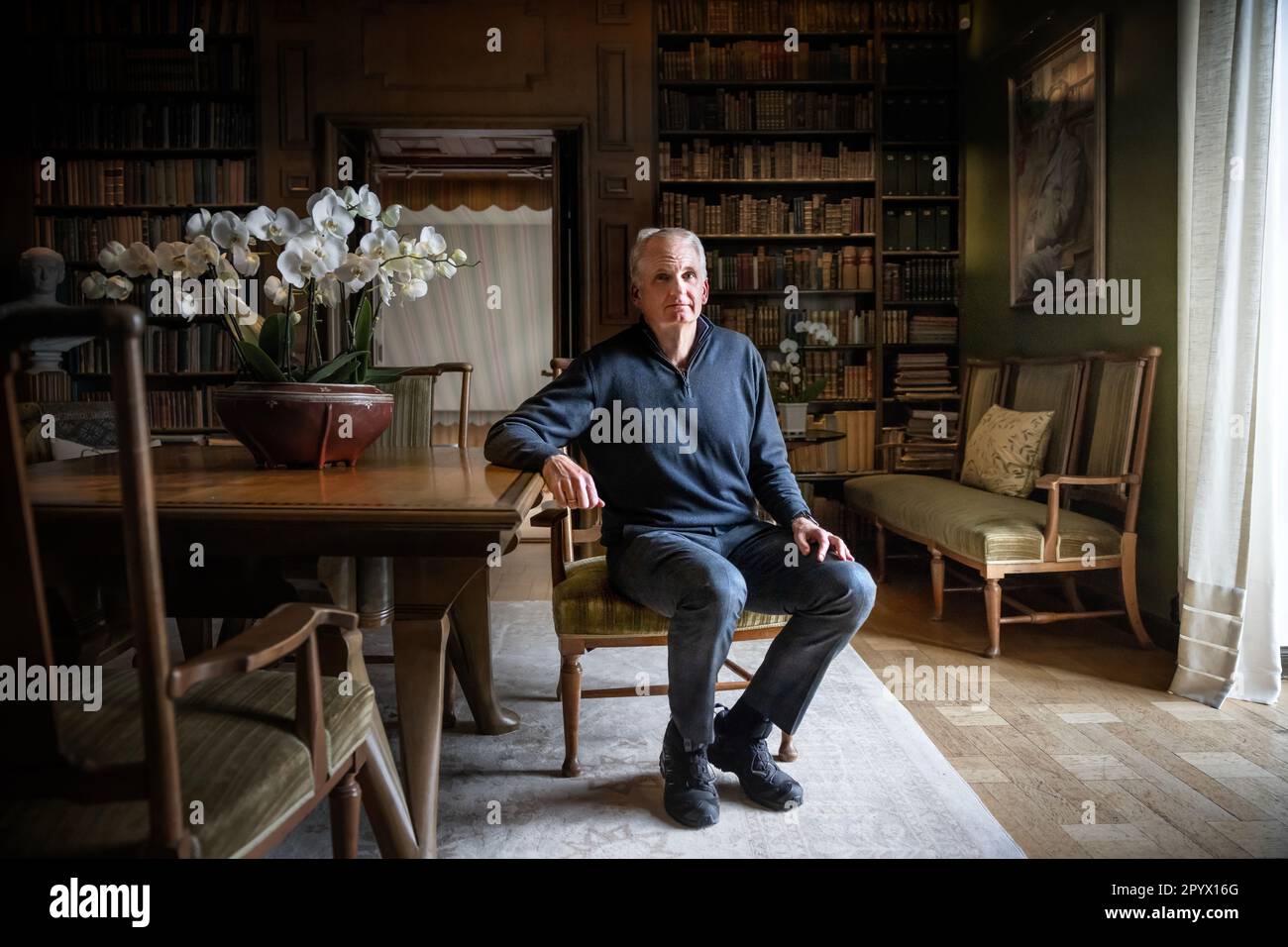 L'historien américain Timothy D. Snyder photographié à Stockholm, en ...