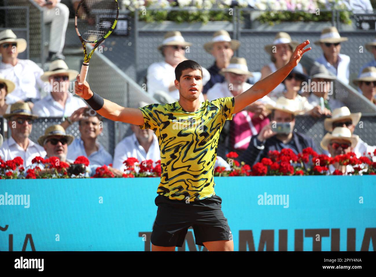 Madrid, Espagne. 05th mai 2023. Carlos Alcaraz vs Borna Coric Masters Series Mutua Madrid Open ...