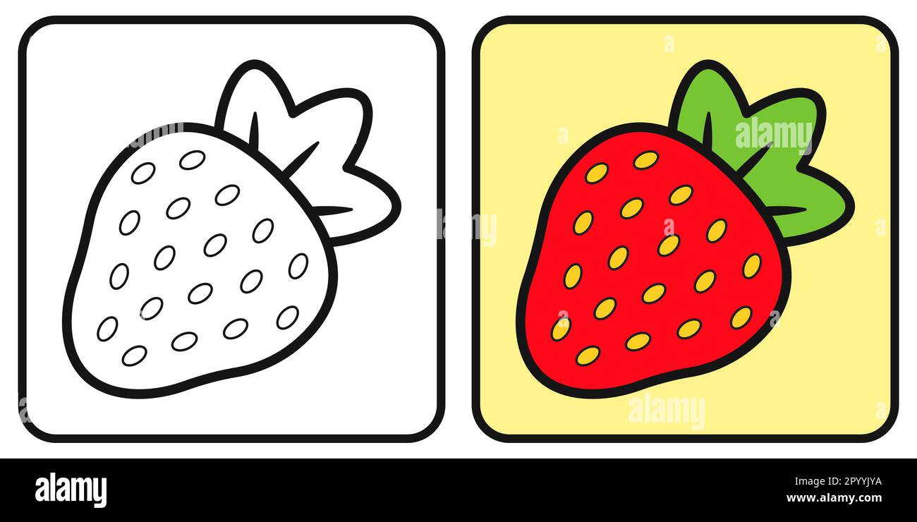 Livre de coloriage ou livre de coloriage pour enfants. Le contour d'une ...