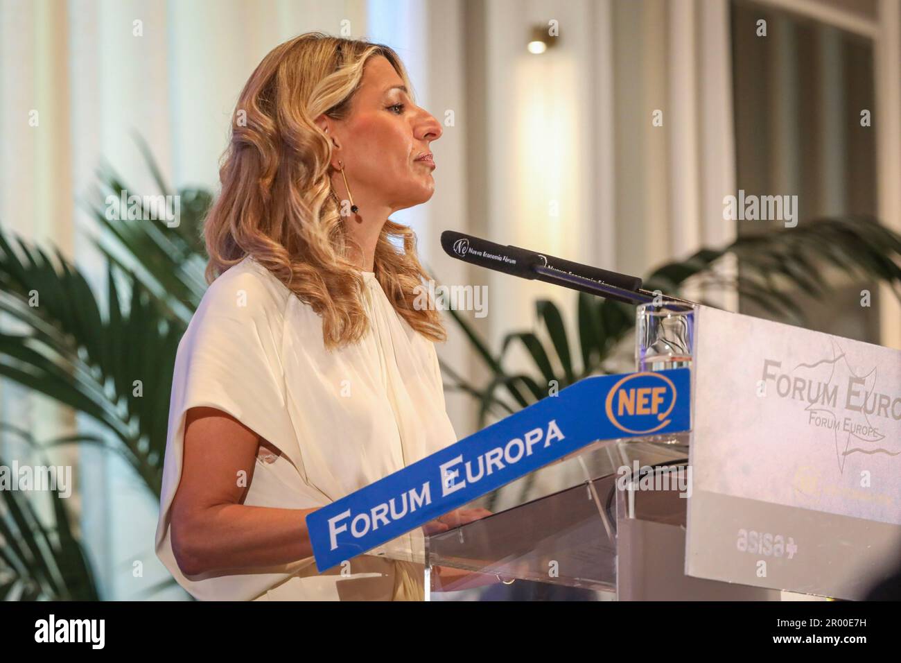 Yolanda Diaz, ministre du travail et de l'économie sociale et deuxième ...