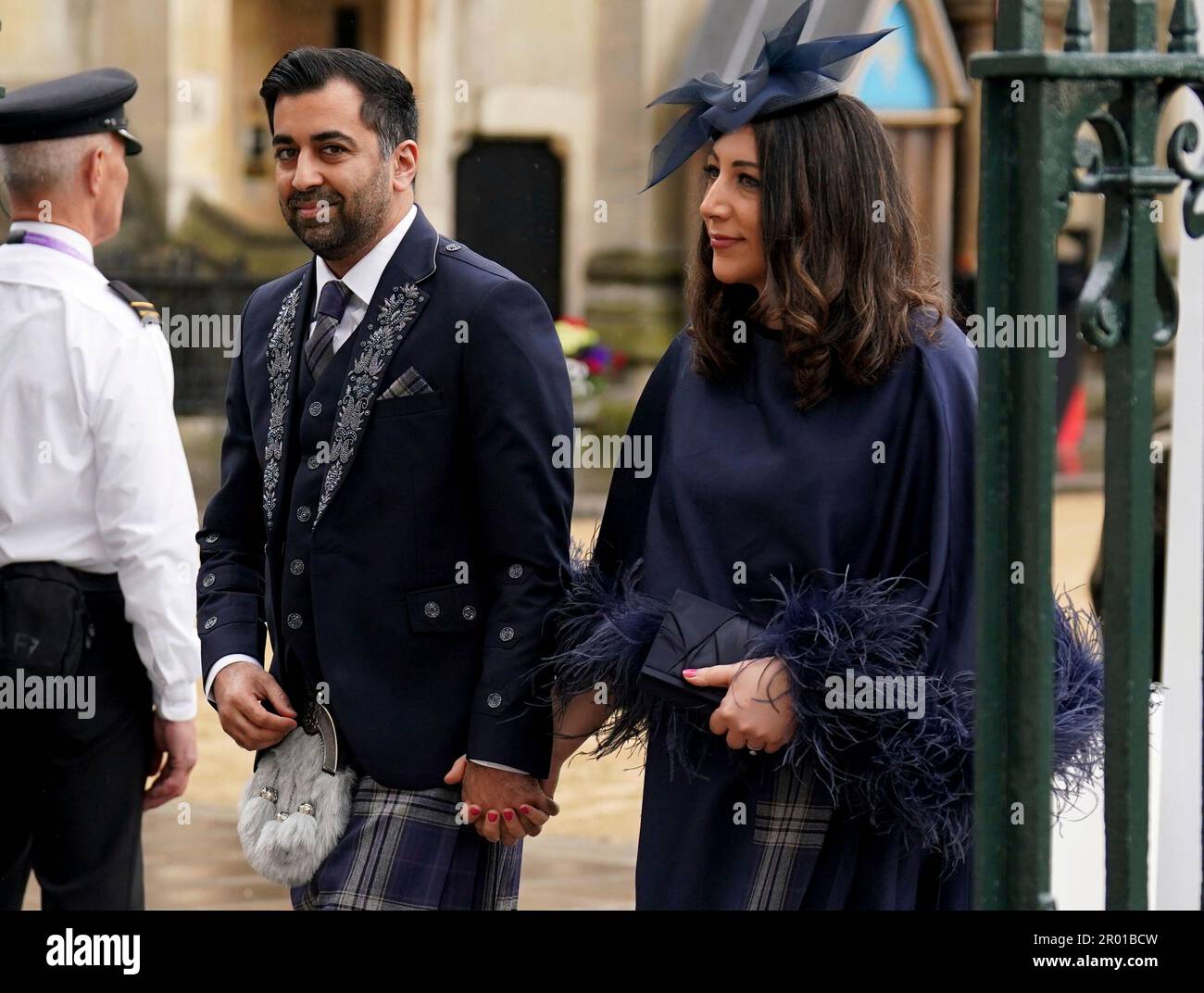 Scotland's First Minister Humza Yousaf and his wife Nadia El-Nakla ...