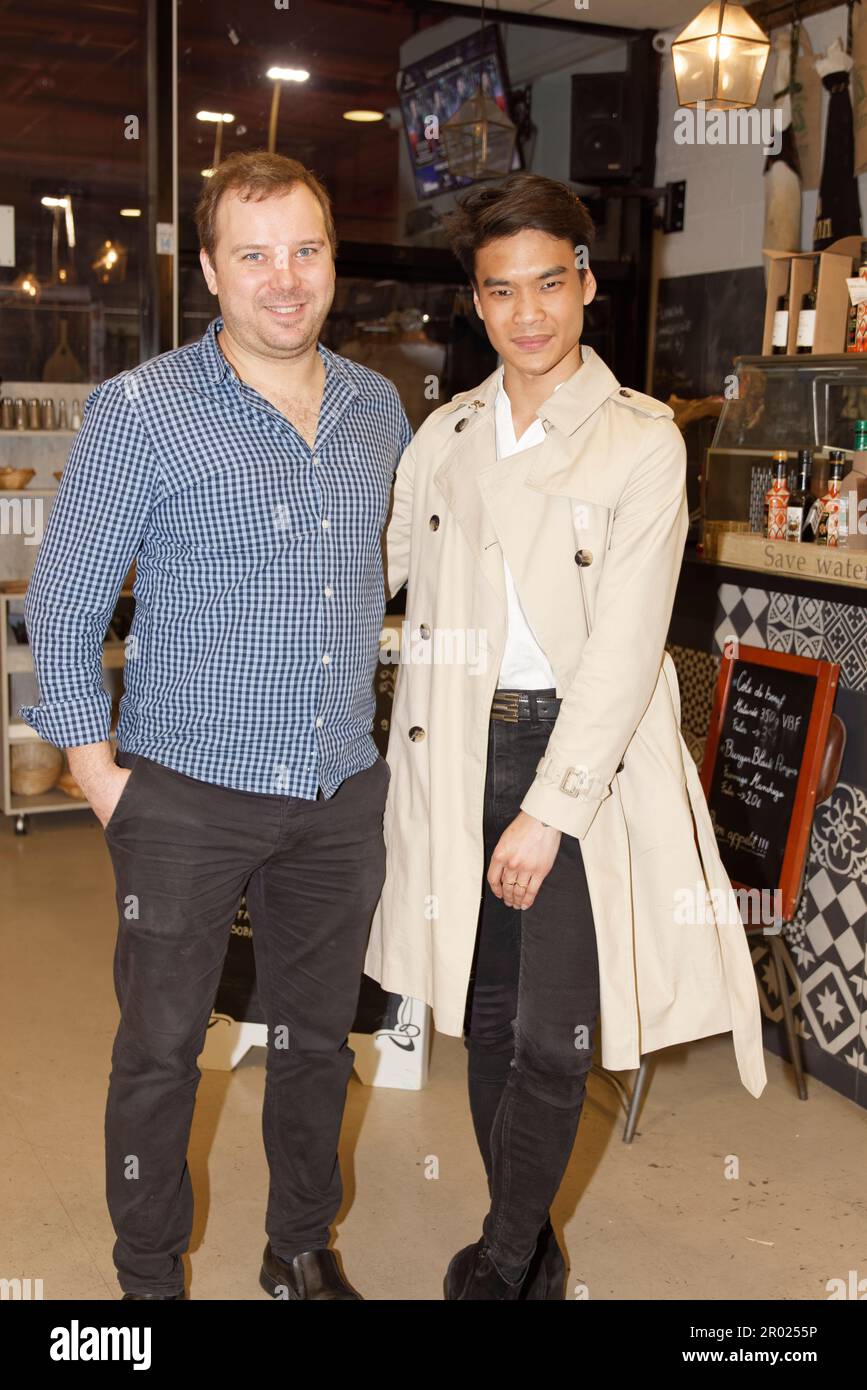 Saint Denis, France. 5th mai 2023. Le mannequin Jeremy Bellet essaie sa ...