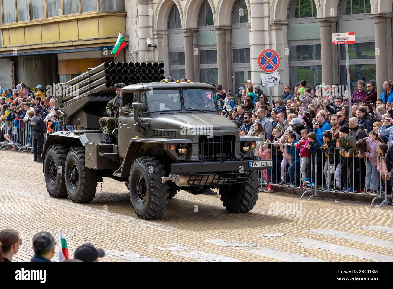 Sofia, Bulgarie - 6 mai 2023 défilé militaire à Sofia, Bulgarie ...