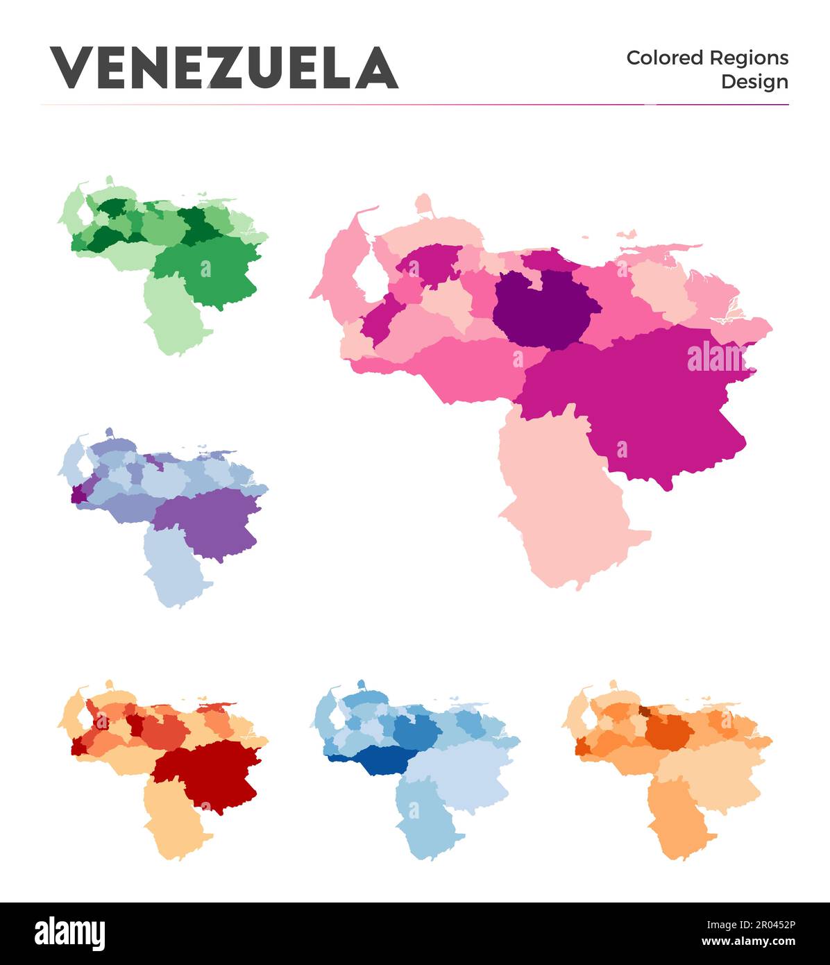 Venezuelan map Banque d'images détourées - Alamy