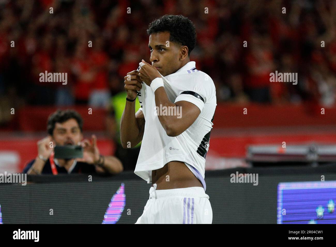 Rodrigo Goes du Real Madrid célèbre son but lors du match de Copa del ...