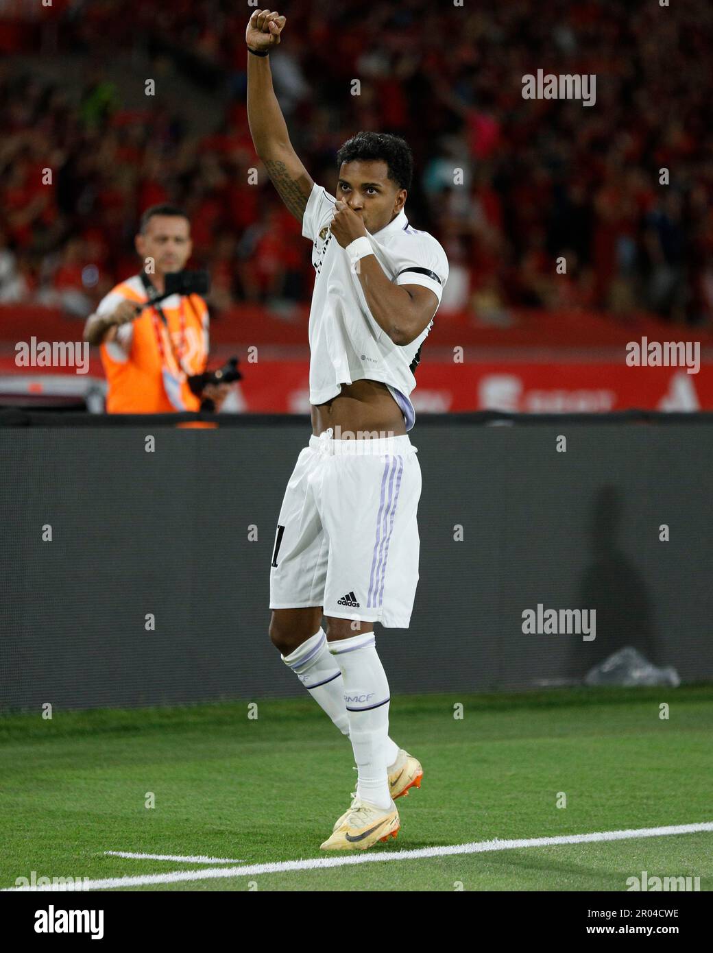 Rodrigo Goes du Real Madrid célèbre son but lors du match de Copa del ...