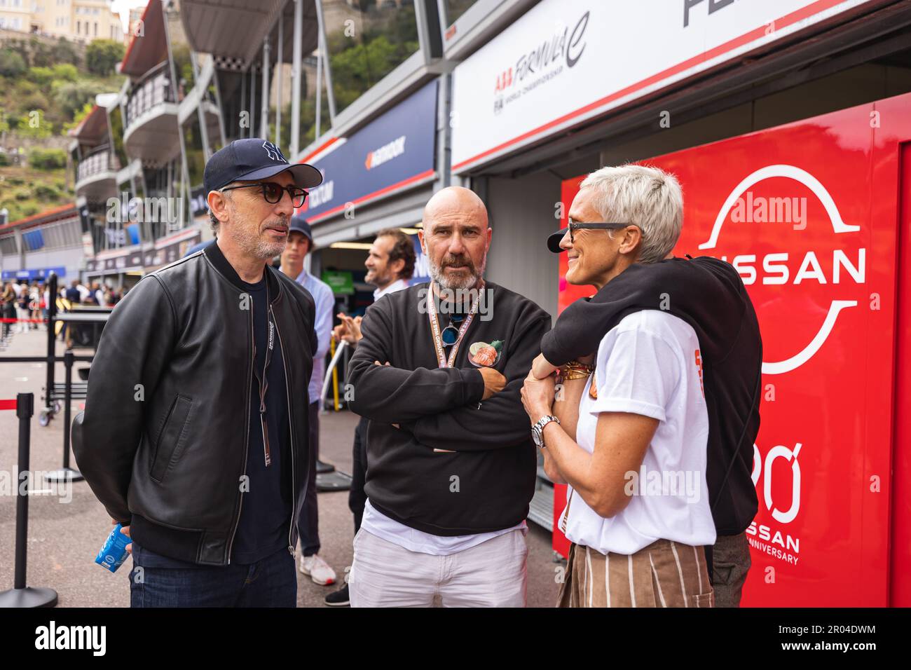 Gad Elmaleh, Stéphanie et Raoul FENESTRAZ lors de l'ePrix de Monaco ...
