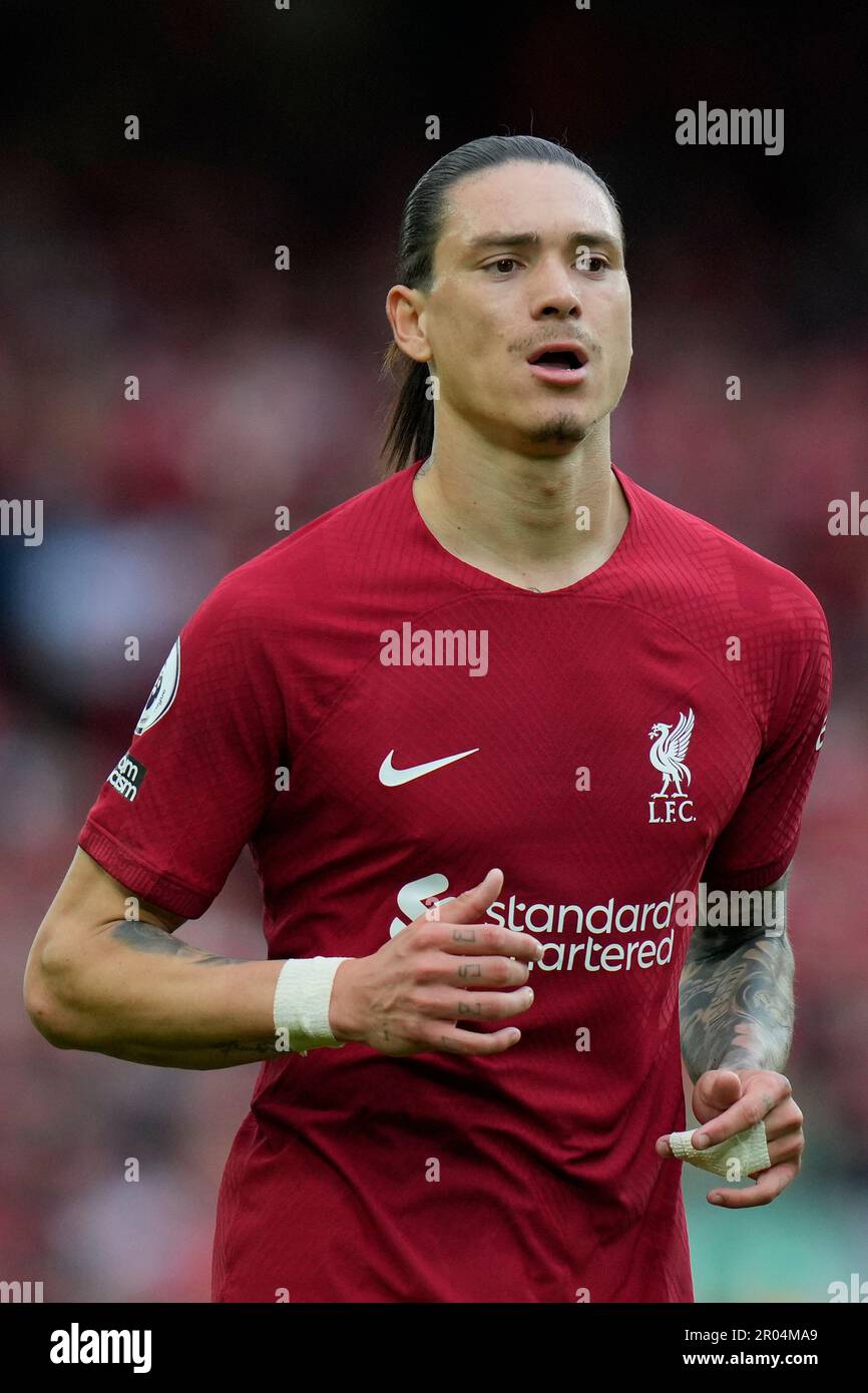 Darwin Núñez #27 de Liverpool lors du match de Premier League Liverpool ...