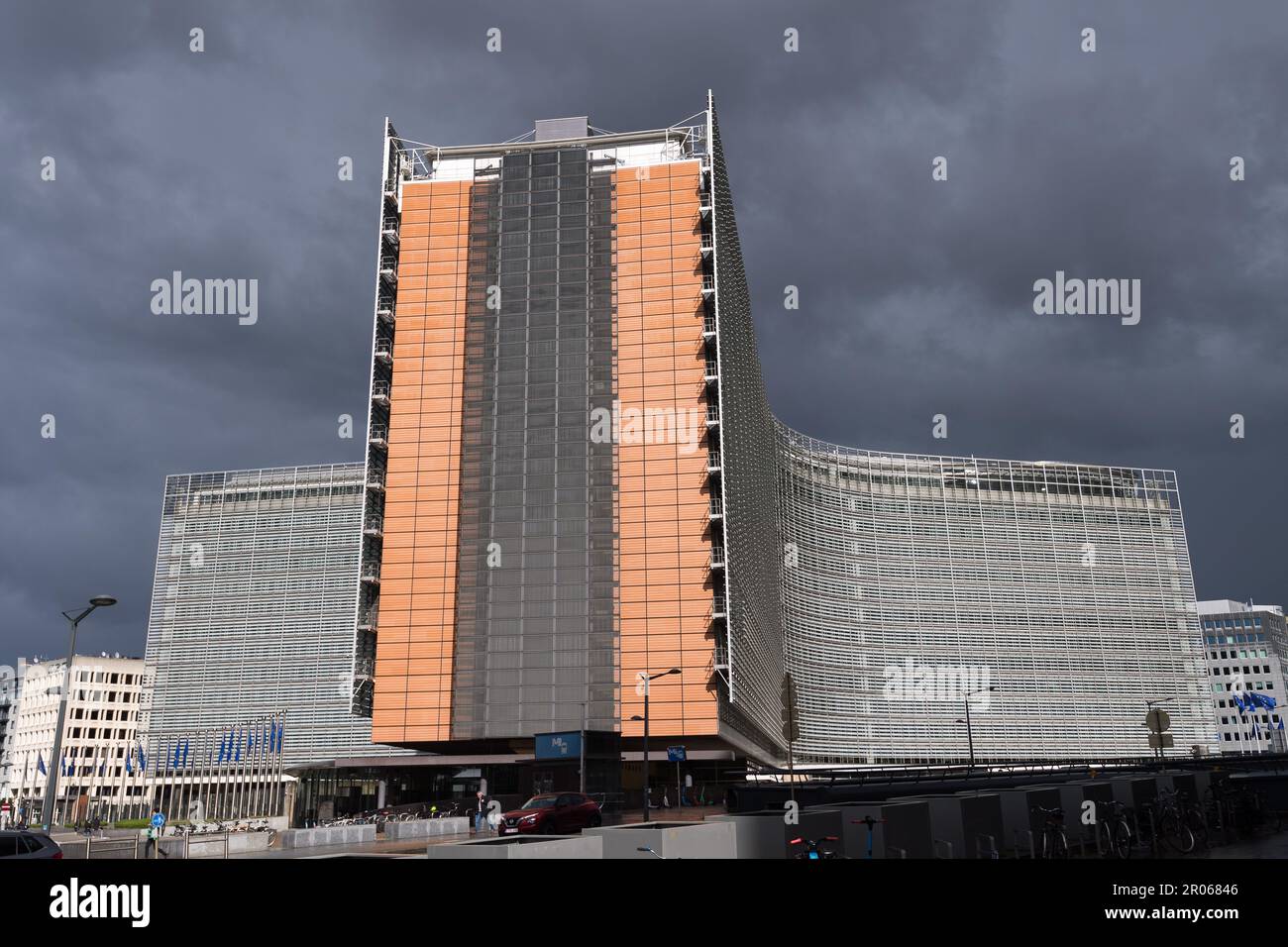 Bâtiment du Berlaymont, siège de la Commission européenne, sur la Rue ...