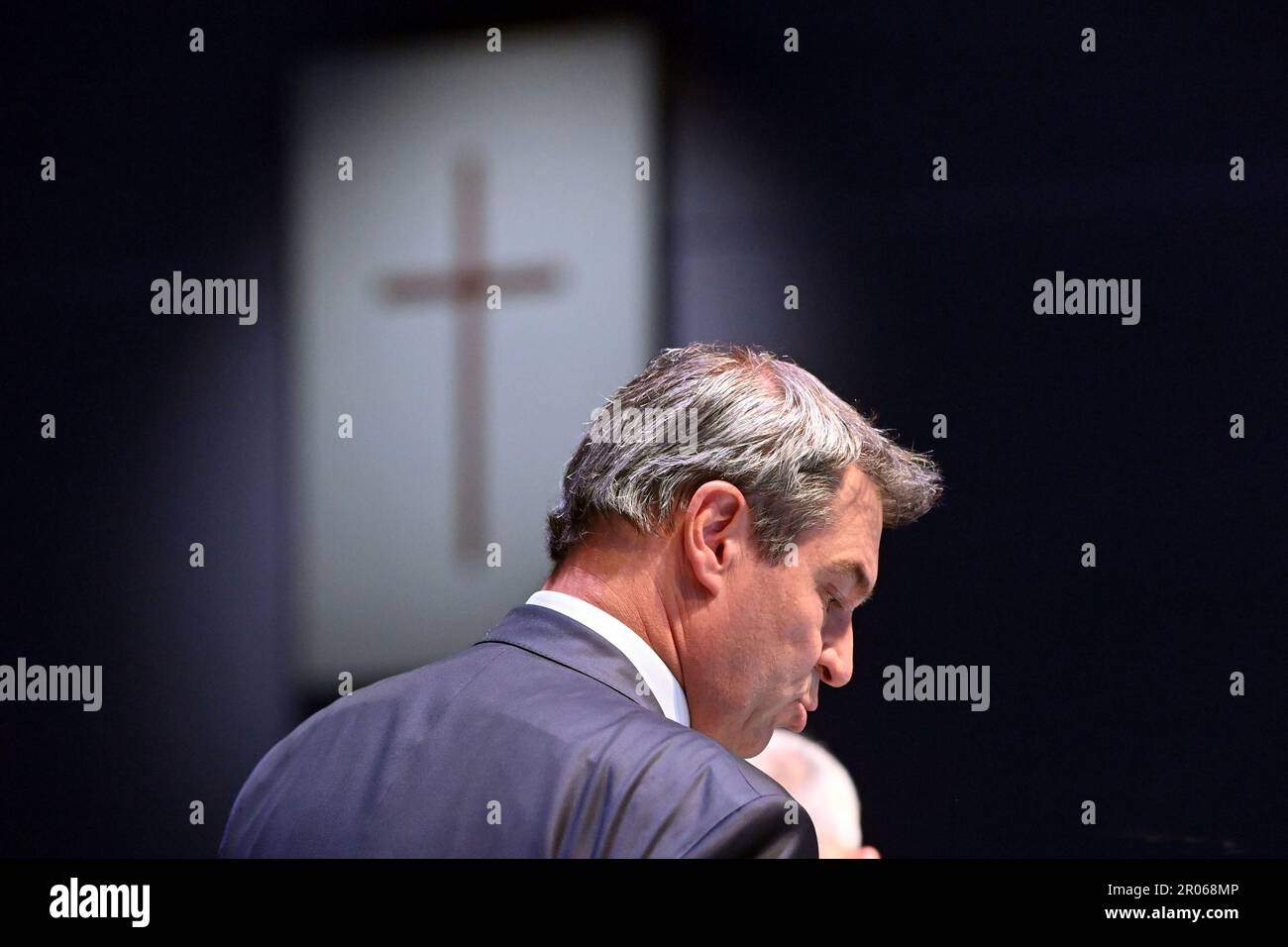 Markus SOEDER (Premier ministre de Bavière et président du CSU) devant ...