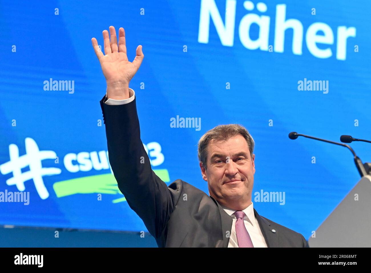 Markus SOEDER (Premier ministre de Bavière et Président du CSU), après ...